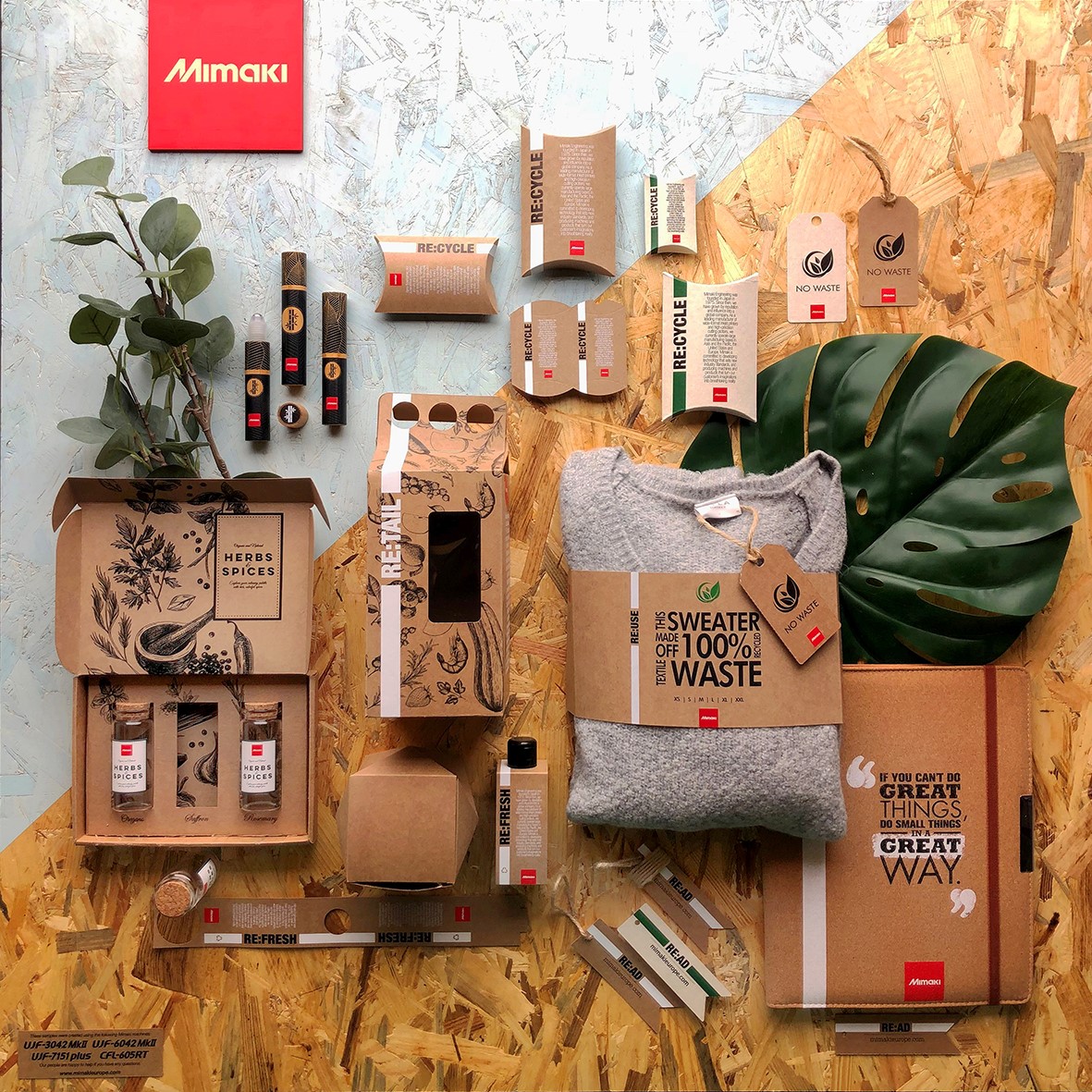 Mimaki_ Sustainable Packaging Samples - The Bespoke Group